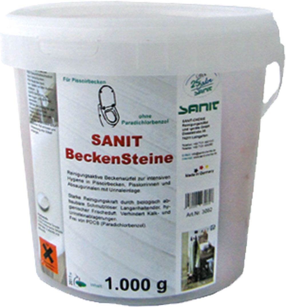 Sanit Beckenstein 1000 g, Dose, 48 Stück | 0136850110